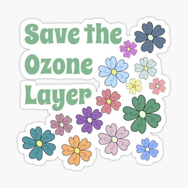 "Ozone Layer Bib Flowers in Pastel" Sticker for Sale by CottoVerdi ...