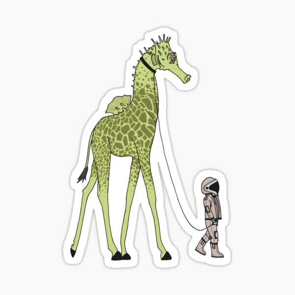 "Alien Walk" Sticker by lummage | Redbubble
