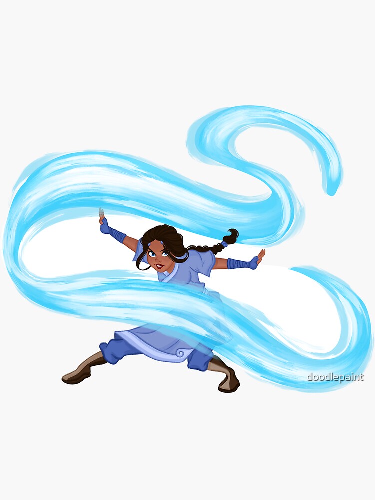 "Katara" Sticker by doodlepaint | Redbubble