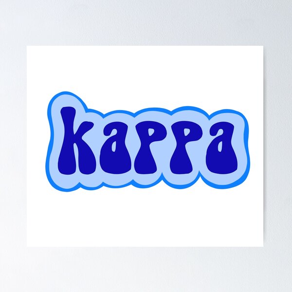 "Groovy Kappa" Poster for Sale by collagexemma | Redbubble