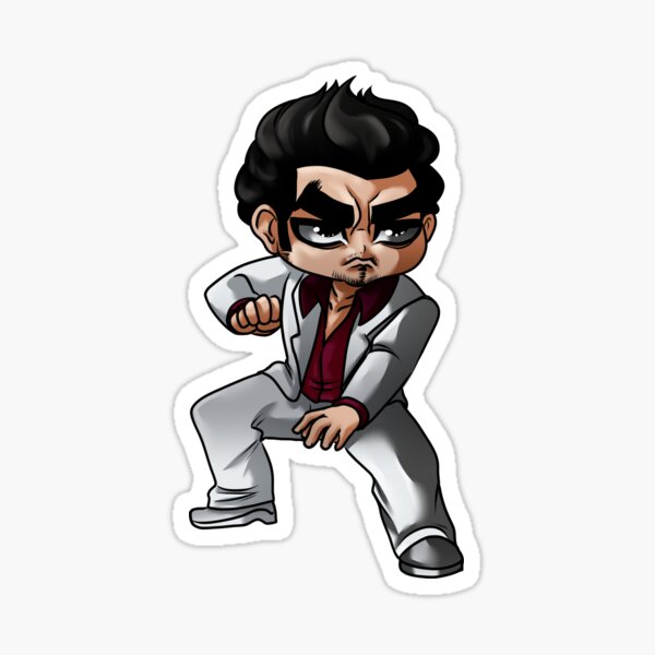 "Kiryu Chan" Sticker for Sale by Kathleenie | Redbubble