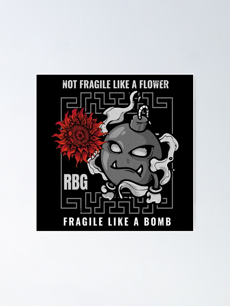 "RBG Best Quotes - Fragile" Poster by Coder-T | Redbubble