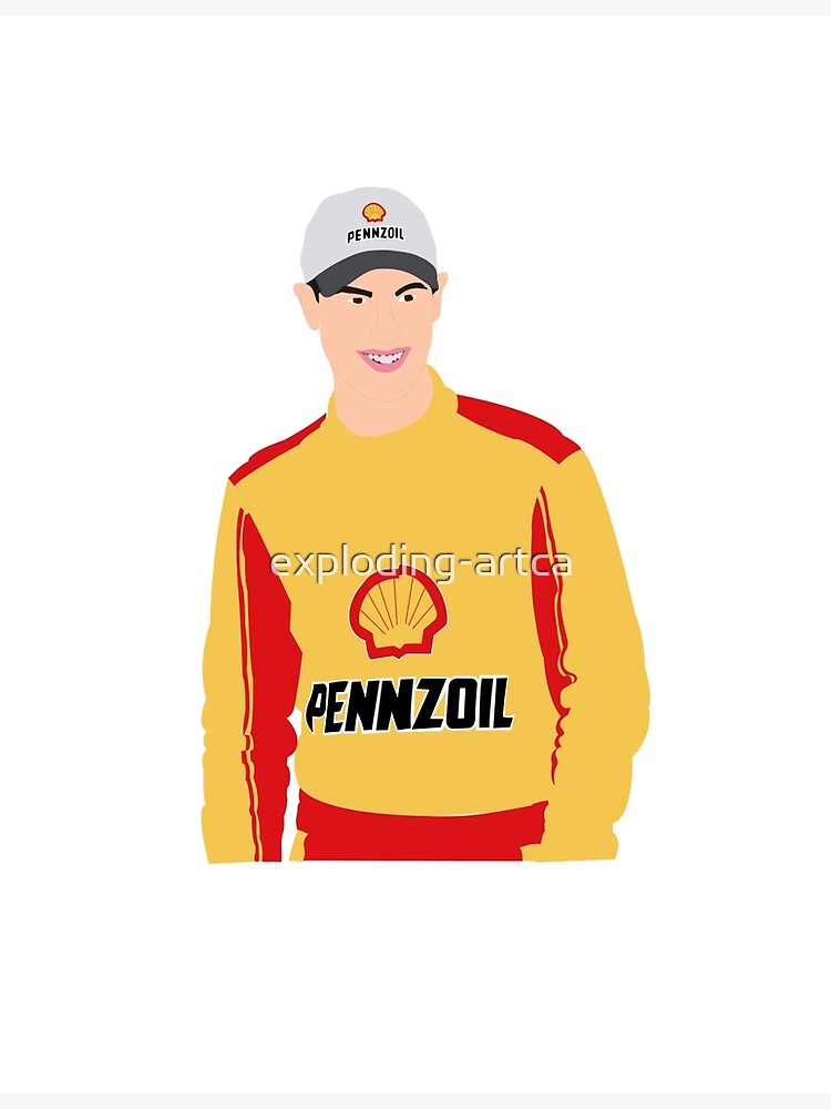 "Joey Logano Stylized Drawing" Poster for Sale by exploding-artca ...