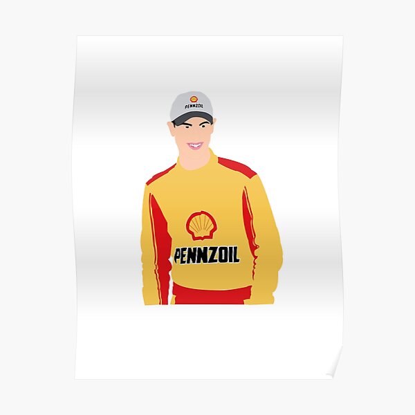 "Joey Logano Stylized Drawing" Poster for Sale by exploding-artca ...