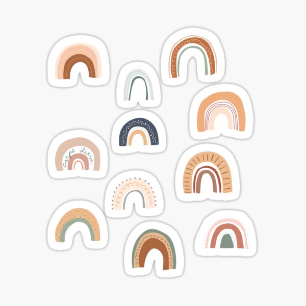 "Rainbow collection " Sticker by lauramacy34 | Redbubble