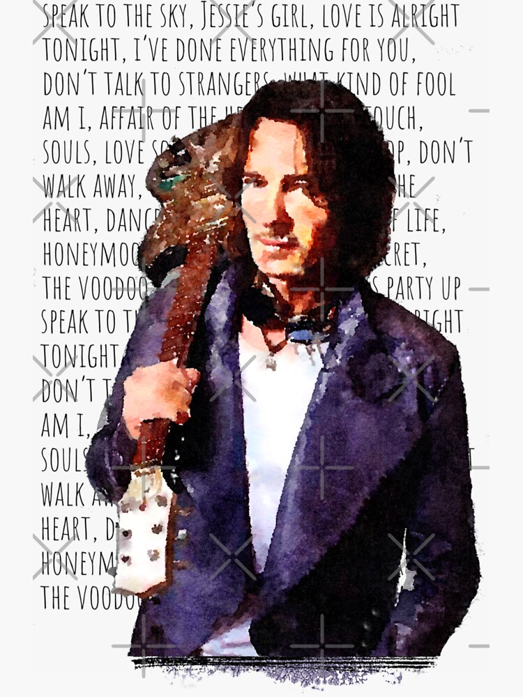 "Rick Springfield Song Titles" Sticker for Sale by DNiceGirl | Redbubble