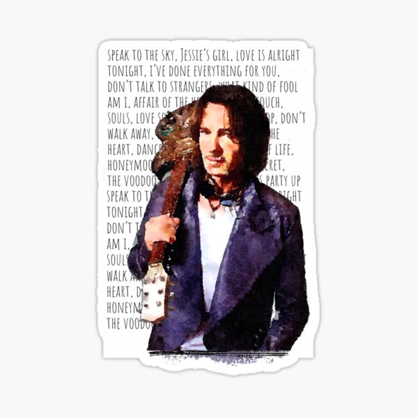 "Rick Springfield Song Titles" Sticker for Sale by DNiceGirl | Redbubble