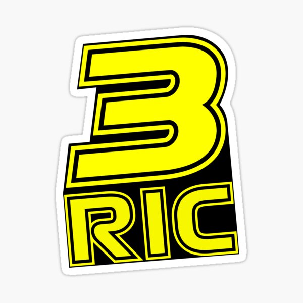 "Daniel Ricciardo Formula 1 number 3 Sticker" Sticker for Sale by ...
