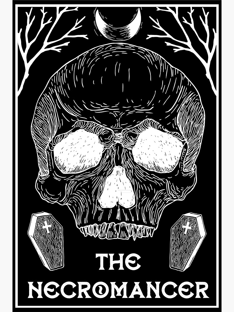 "The Necromancer" Sticker by W-and-Co | Redbubble