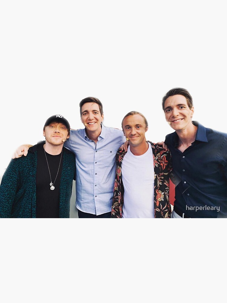 "Weasley Twins, Ron, & Draco" Sticker by harperleary | Redbubble