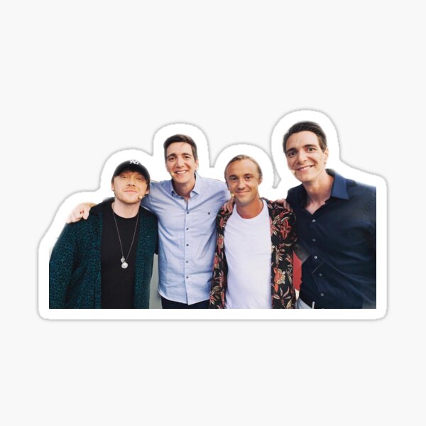 "Weasley Twins, Ron, & Draco" Sticker by harperleary | Redbubble