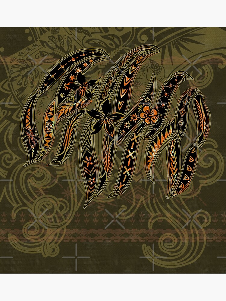 "Samoan Malu Mana Motif - Polynesian designs" Poster by sunnthreads ...