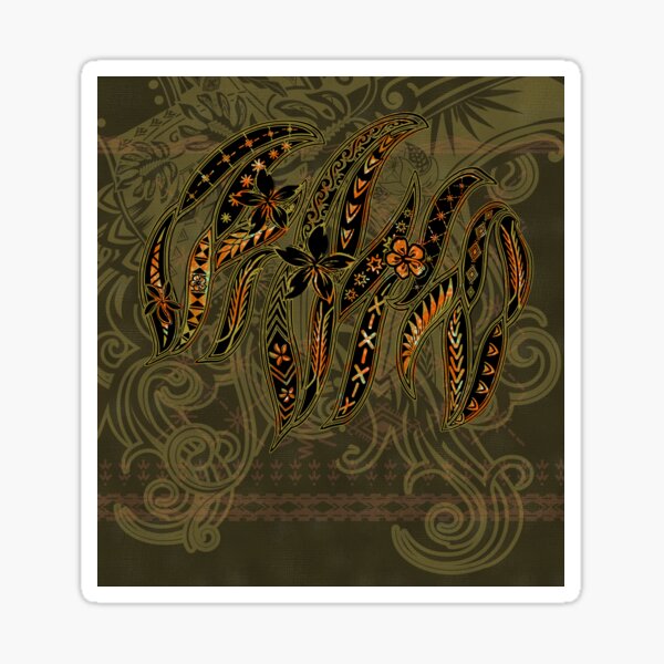 "Samoan Malu Mana Motif - Polynesian designs" Sticker for Sale by ...