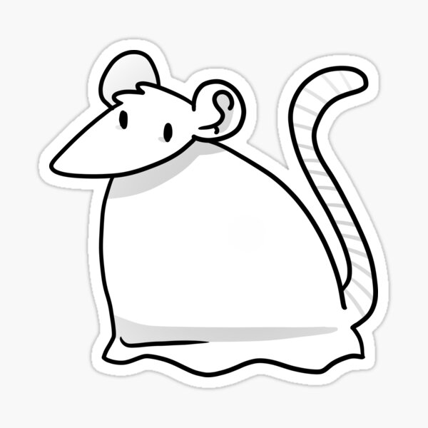"Ghost Rat" Sticker for Sale by LarzHagen | Redbubble