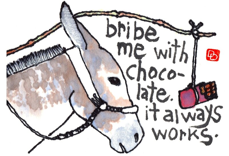 "Bribe Me With Chocolate" by dosankodebbie | Redbubble