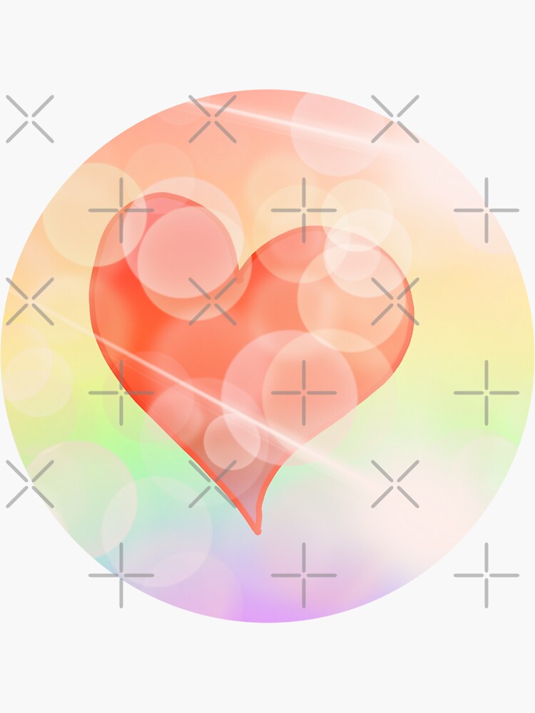 "Heart Bubbles" Sticker for Sale by lukfire | Redbubble