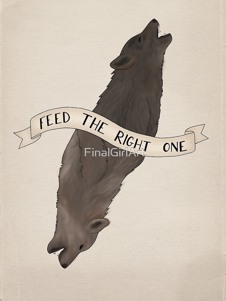"Feed the Right Wolf" Canvas Print for Sale by BugHellerman | Redbubble