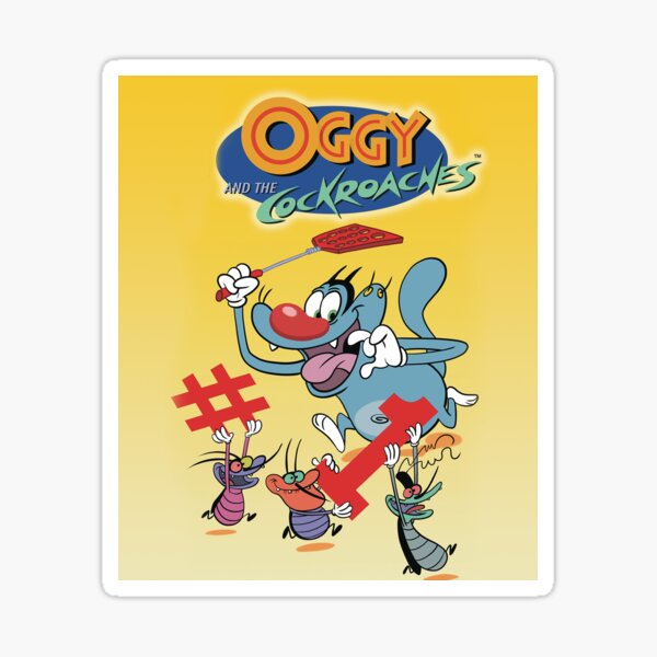 "Threeog OGGY and the children's logo 2020" Sticker for Sale by ...
