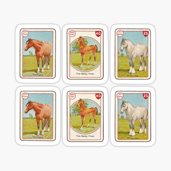 "Horses Sticker Pack" Sticker for Sale by elevens | Redbubble