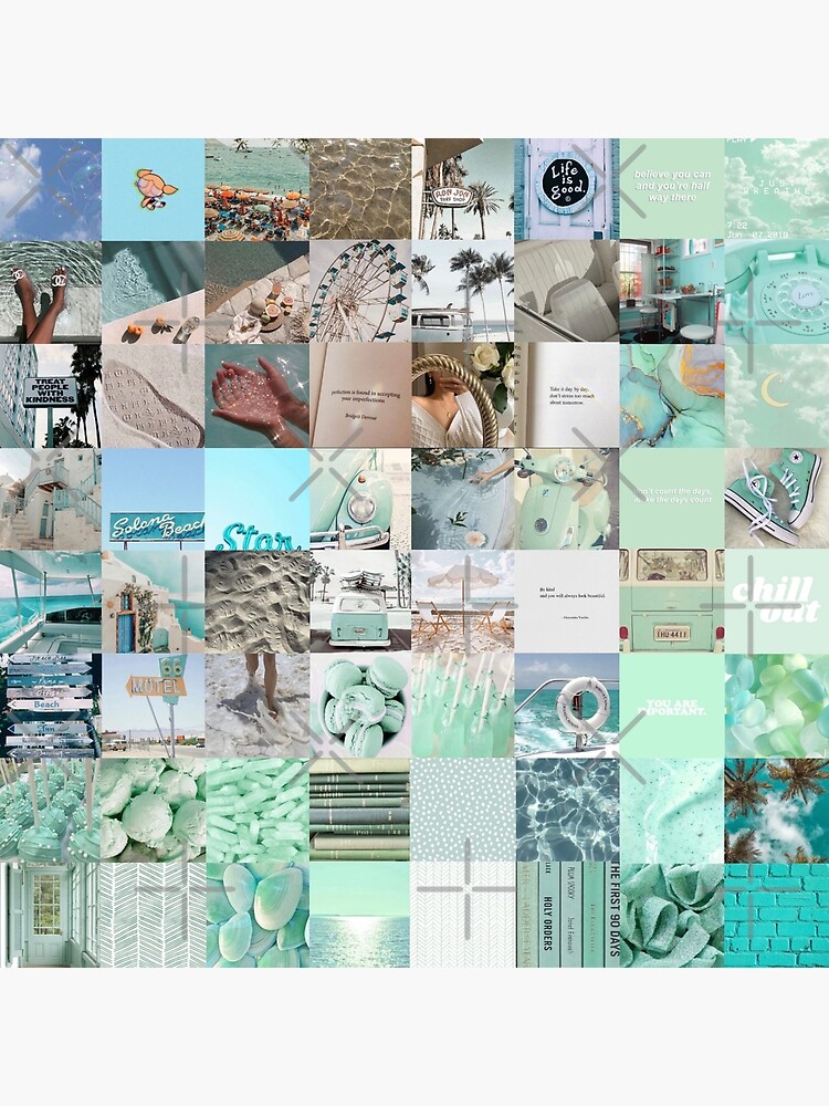 "Aqua Collage " Poster for Sale by phoebebullock | Redbubble