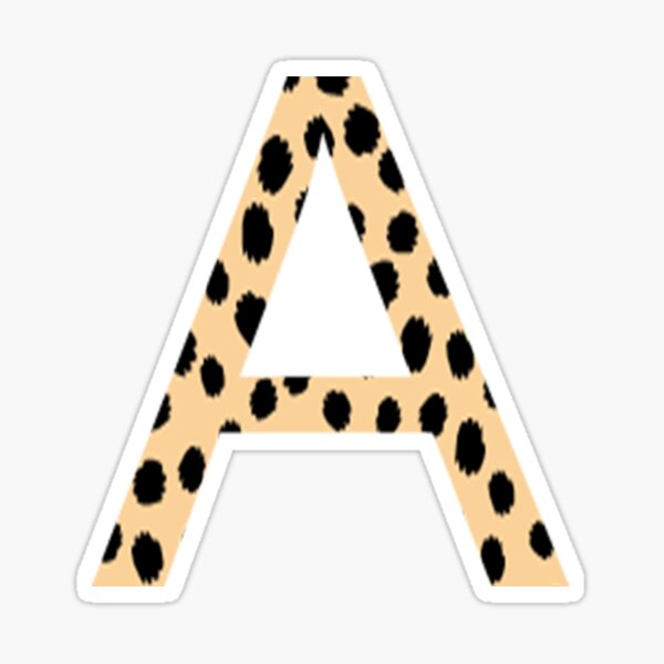 "Chita Alpha/A Transparent Alphabet." Sticker for Sale by artistryvibes ...