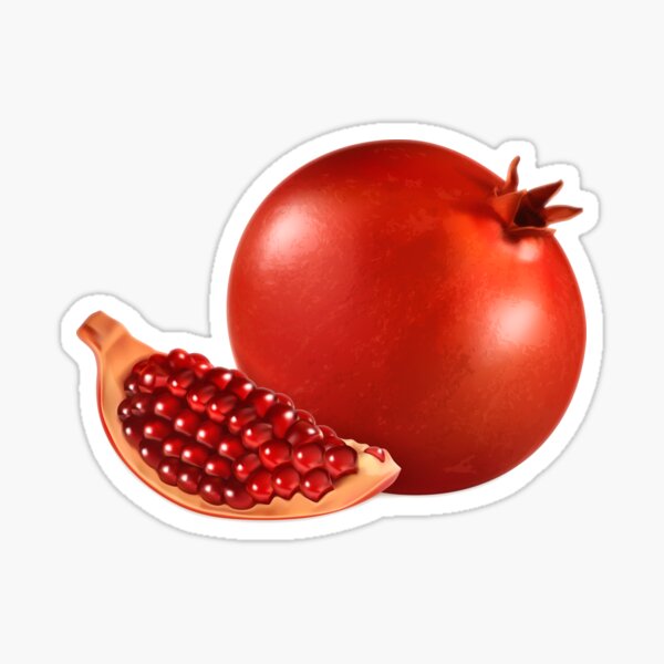 "Pomegranate" Sticker by Smaragdas | Redbubble