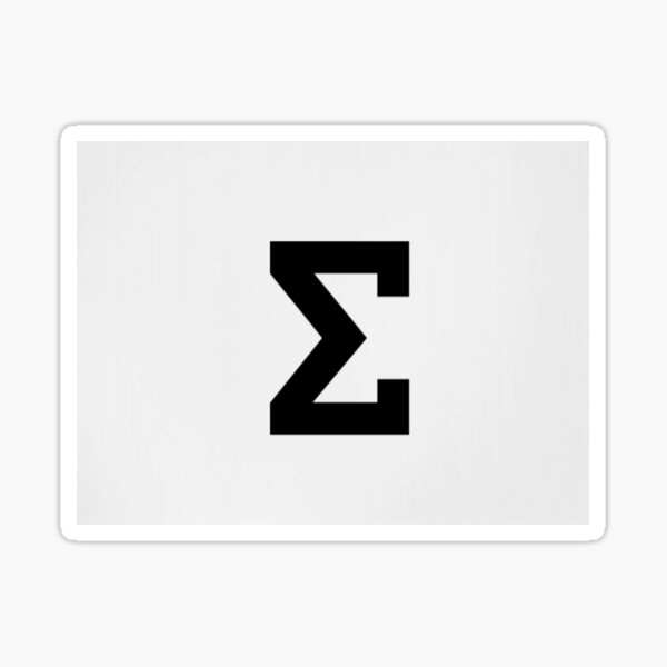 "Sigma " Sticker by garimag | Redbubble