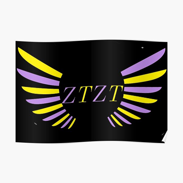 Póster « Alas ZTZT amarillas y moradas» de Erick9 | Redbubble