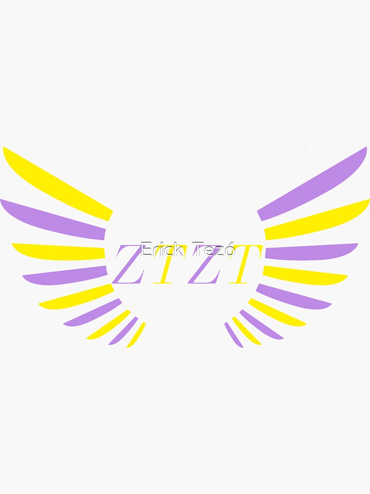 " ZTZT wings yellow and purple" Sticker for Sale by Erick9 | Redbubble