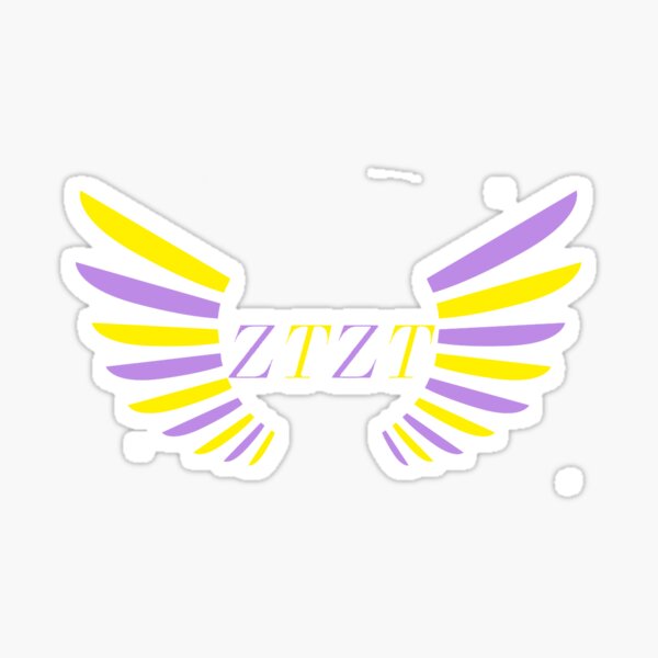 " ZTZT wings yellow and purple" Sticker for Sale by Erick9 | Redbubble