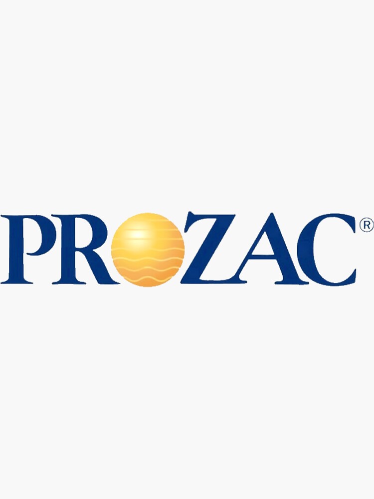 "Prozac (logo only)" Sticker for Sale by stelladown | Redbubble