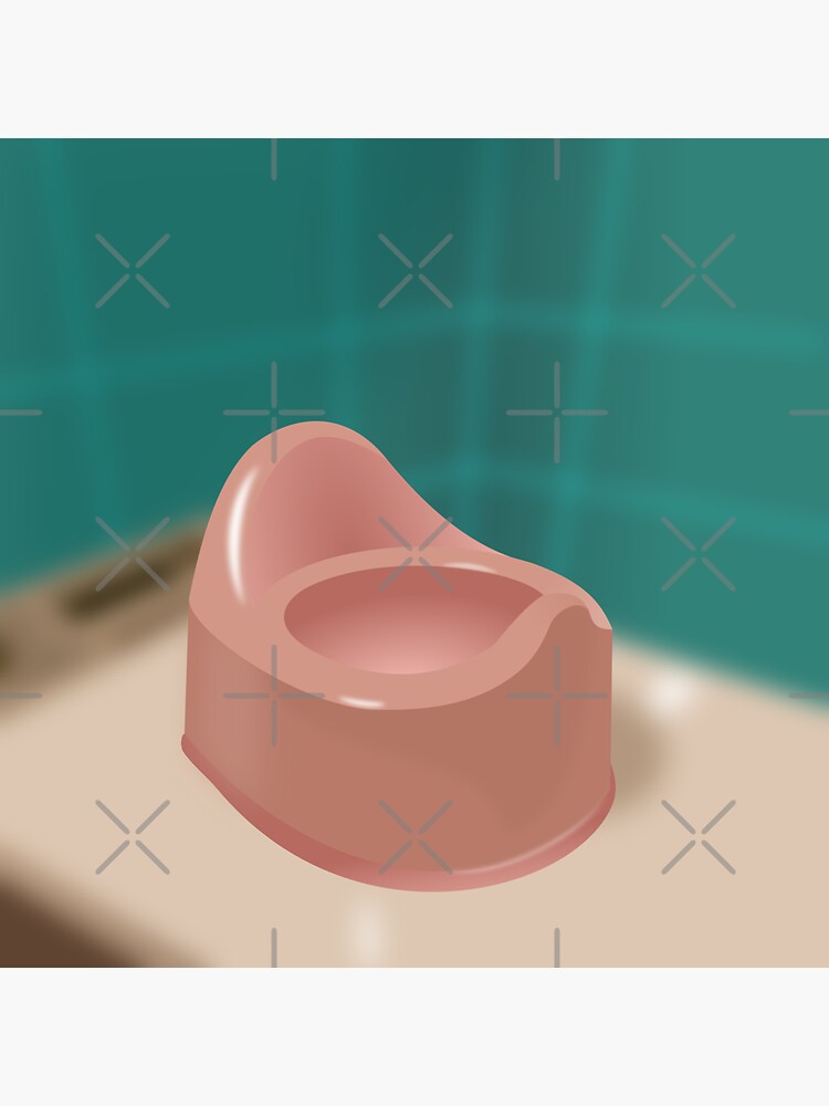 "Pink Potty" Sticker by wildgica | Redbubble