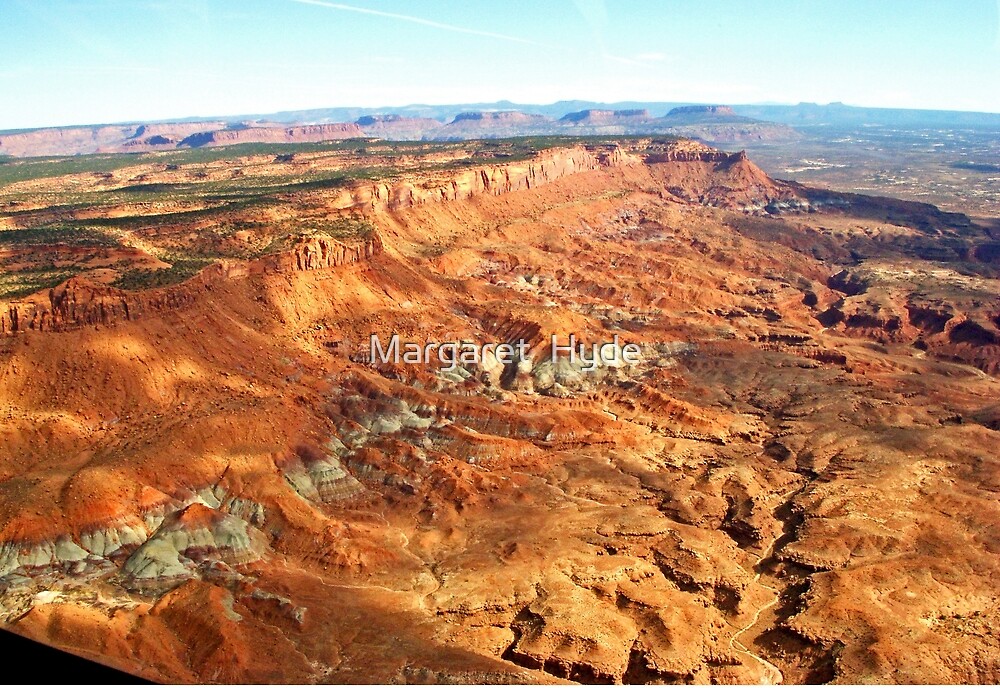 "aerial of Red Rock Plateau, Utah (3)" by Margaret Hyde | Redbubble