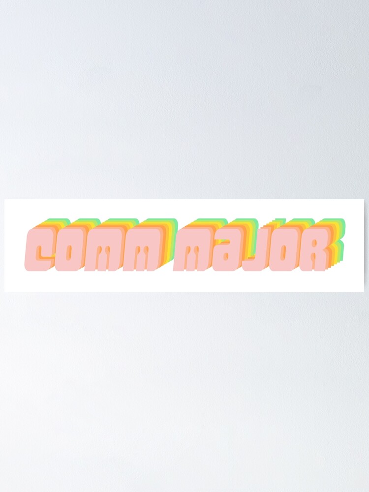 "Communication major, pastel comm major" Poster by ytienchu | Redbubble