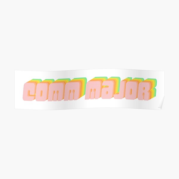 "Communication major, pastel comm major" Poster by ytienchu | Redbubble