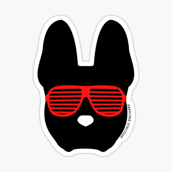 "French Bulldog Silhouette - Superfly " Sticker by FrenchiJunction ...