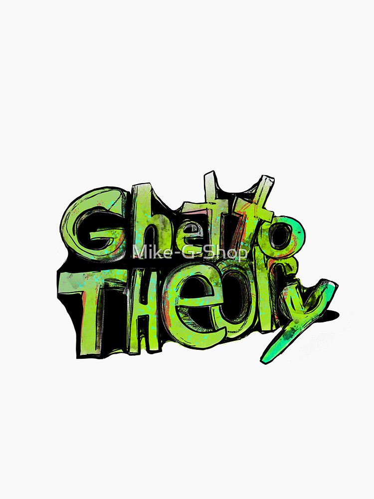 "Ghetto Theory Network Logo" Sticker by Mike-G-Shop | Redbubble
