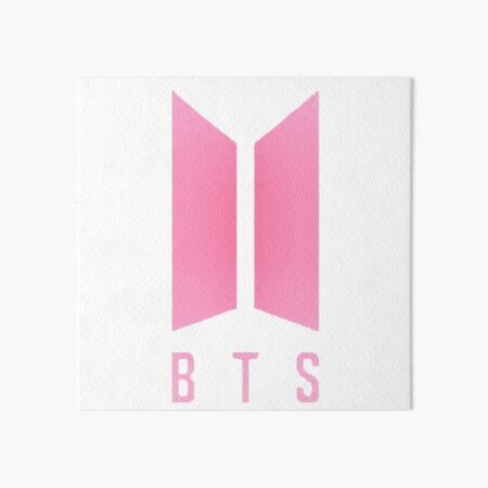 "BTS Logo , Army BTS logo , pink logo" Art Board Print for Sale by ...
