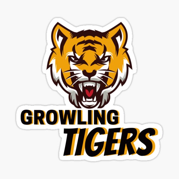 "Growling Tigers" Sticker for Sale by WitteePinay | Redbubble
