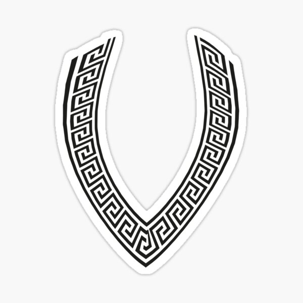 "ancient line design " Sticker for Sale by UrbanScavenger | Redbubble