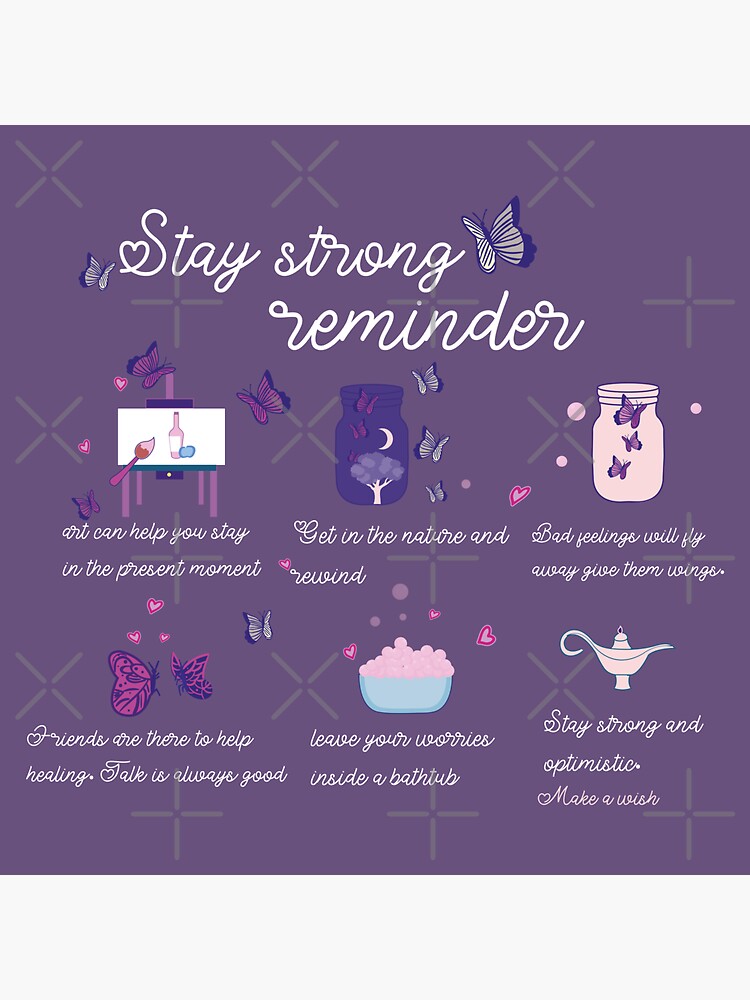 "Beautiful stay strong reminder " Sticker for Sale by ArtbyTatiana ...