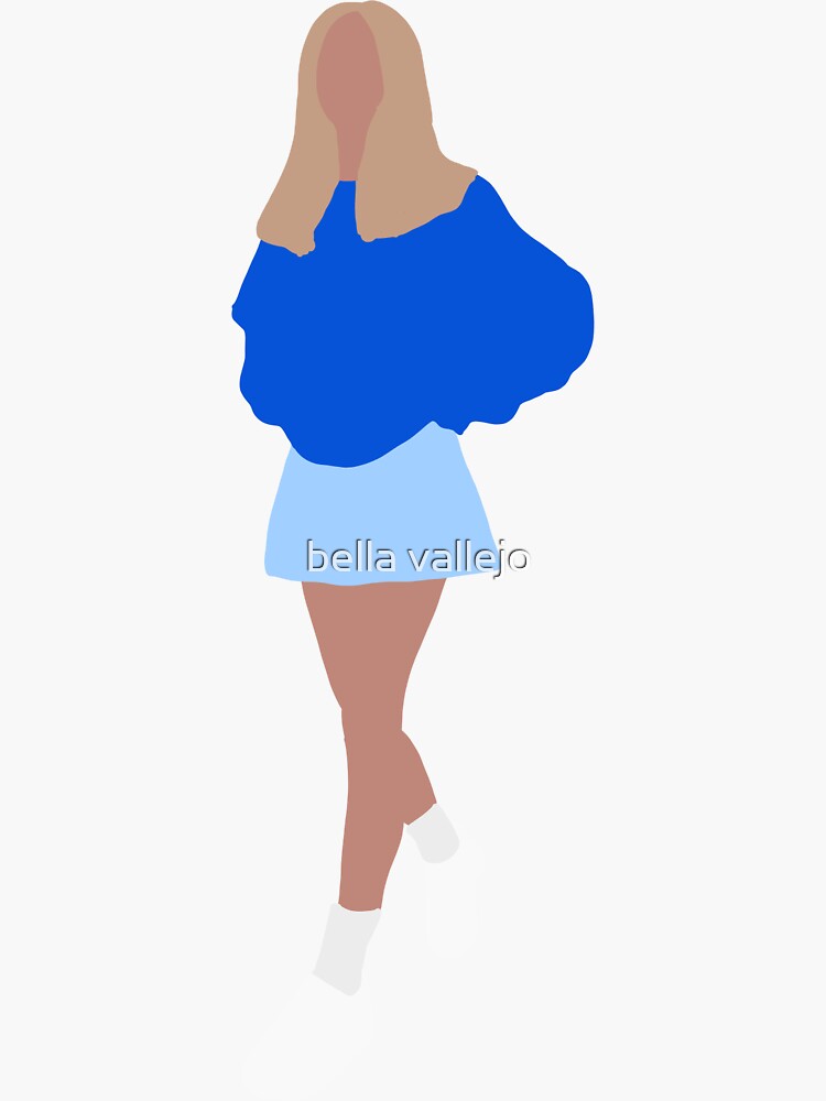 "Indie girl outline" Sticker for Sale by ivallejo | Redbubble