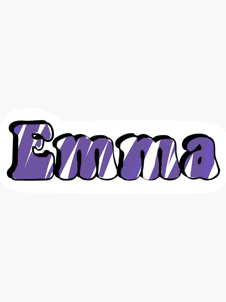 "emma custom " Sticker for Sale by GCBstickers20 | Redbubble
