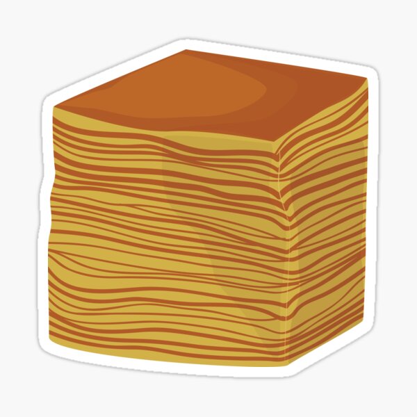 "Kek Lapis - Traditional Layer Cake" Sticker for Sale by NiftyTrinket ...