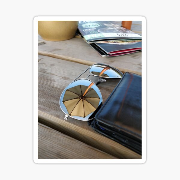 "Reflection of Parasol" Sticker for Sale by LoganCWolfe | Redbubble