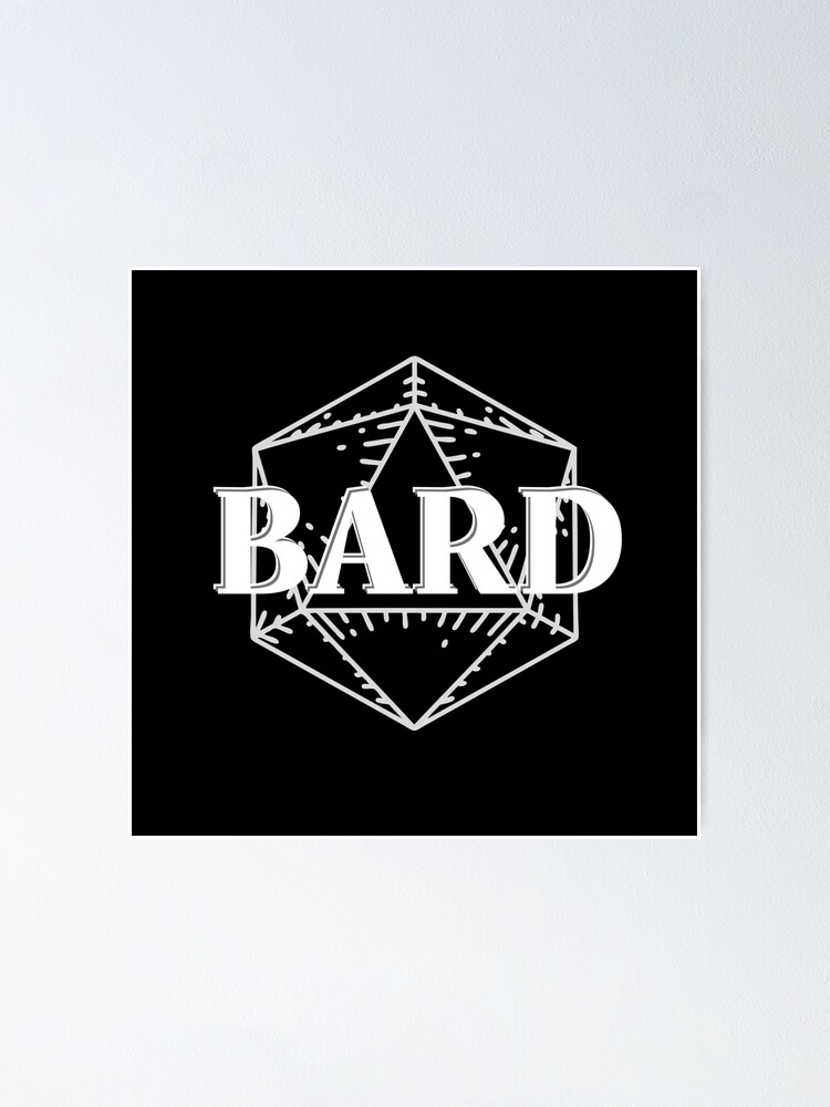 Póster «DnD Bard Class Symbol D20 Imprimir» de ToplineDesigns | Redbubble