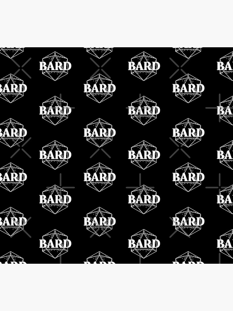 DnD Bard Class Symbol D20 Print Socks