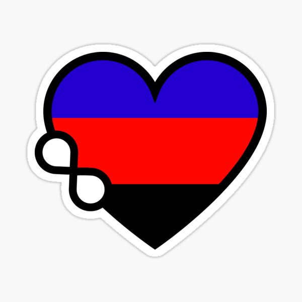"Infinity Heart | Polyamory" Sticker by throuplescorner | Redbubble