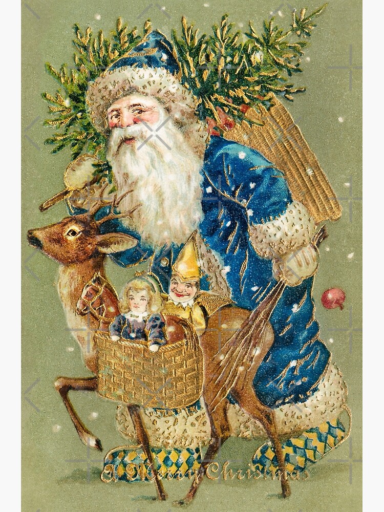 "Saint Nicholas In Blue " Greeting Card for Sale by iamhewho | Redbubble