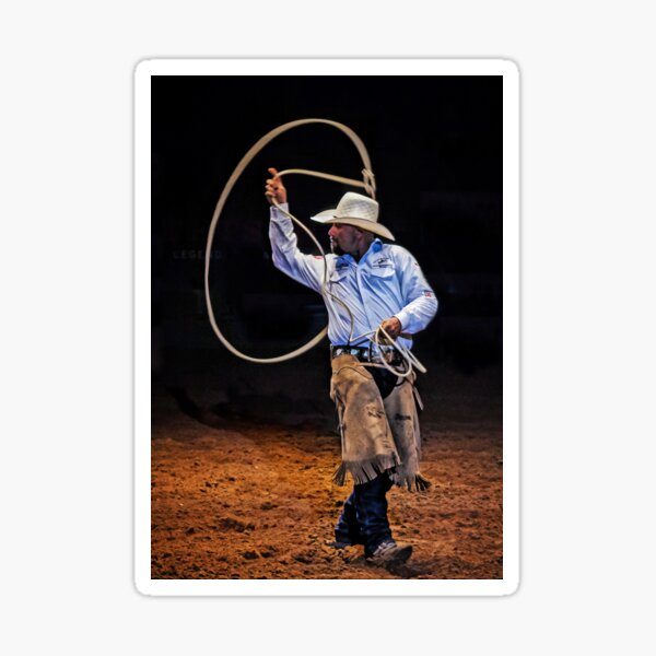 "Roping at the Rodeo" Sticker for Sale by TonyCrehan | Redbubble